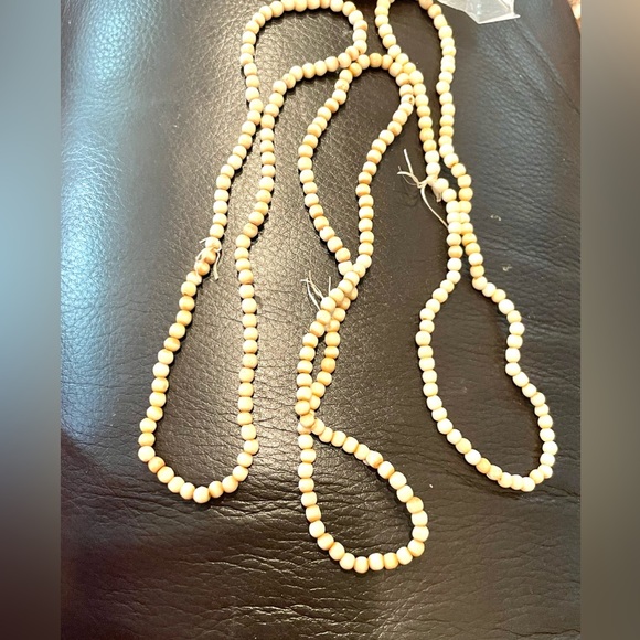 Jewelry | 1 Strand Of 5mm Bone Beads | Poshmark